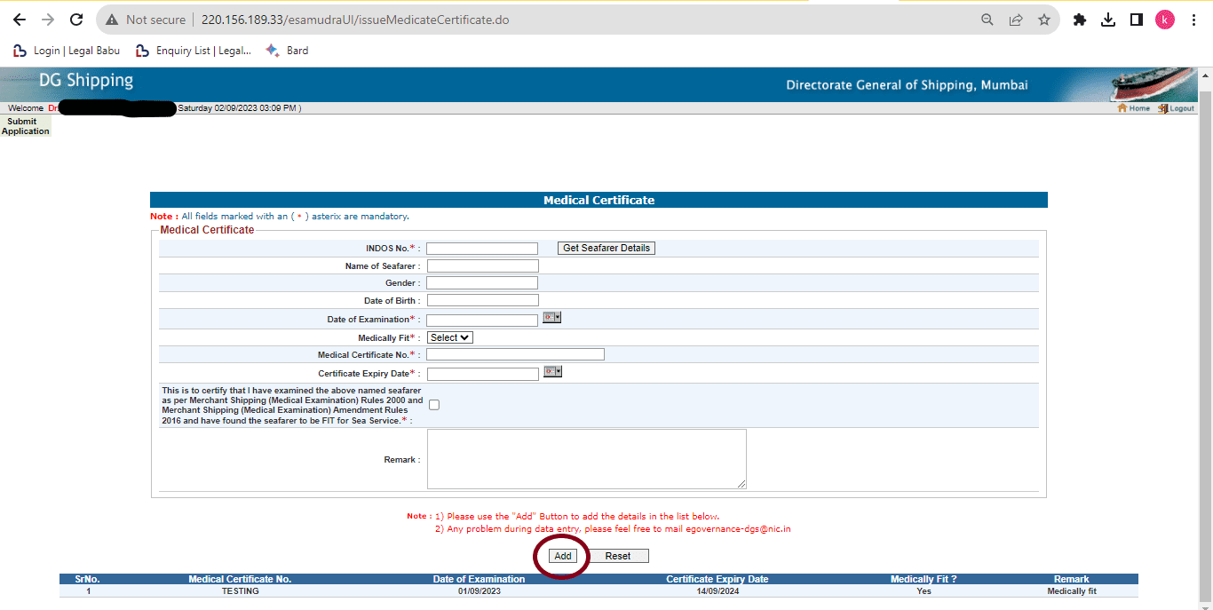 How to get DG Shipping Approval for Doctors? - Legal Babu